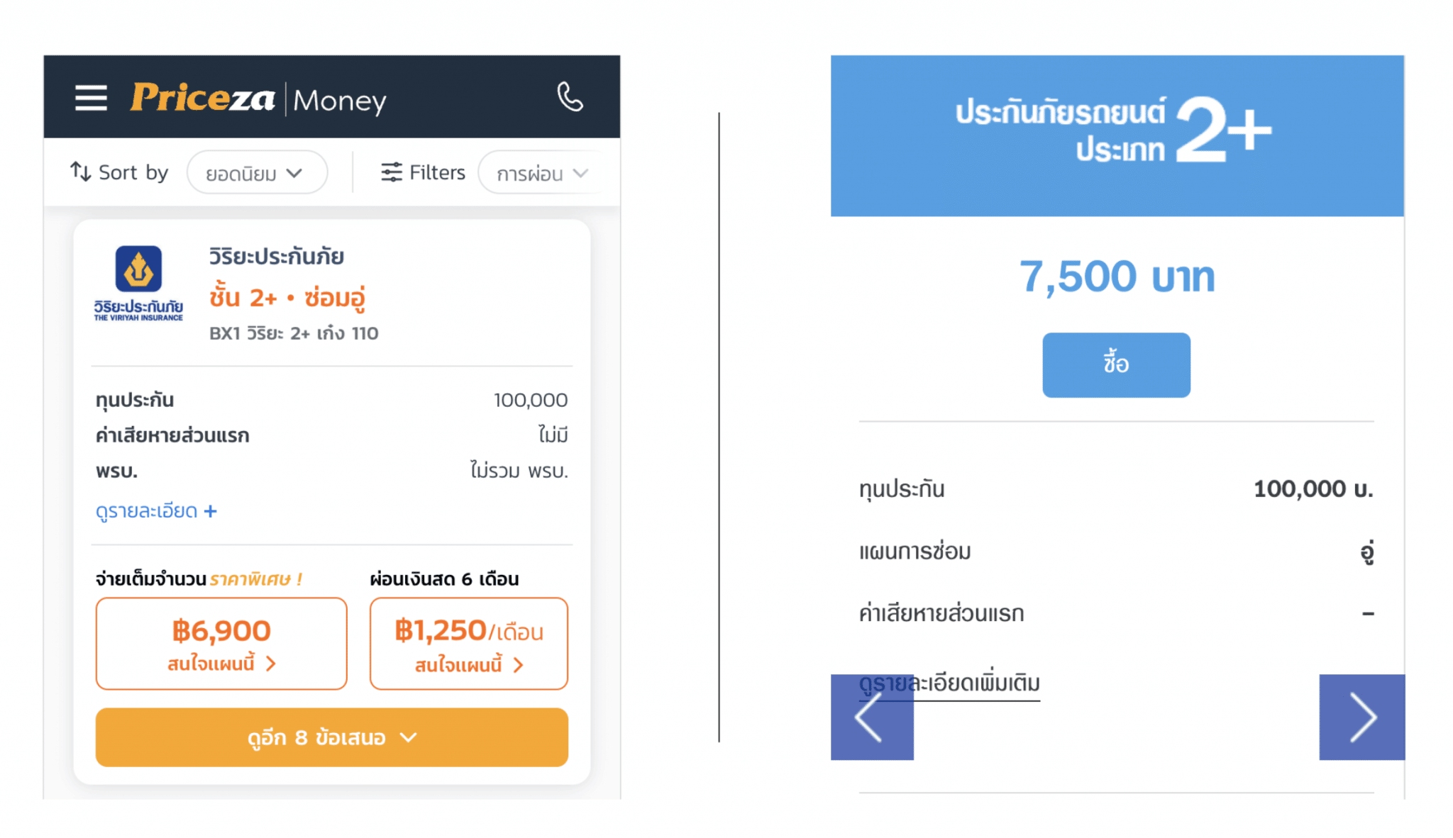 ประกันรถยนต์วิริยะ ชั้น 1 ราคาดีกว่าซื้อตรง? - PricezaMoney